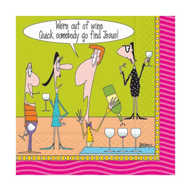 Cocktail Napkin - We're Out Of Wine – Casa Miscellany