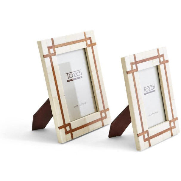 Bordered Wood Inset Photo Frame – Casa Miscellany
