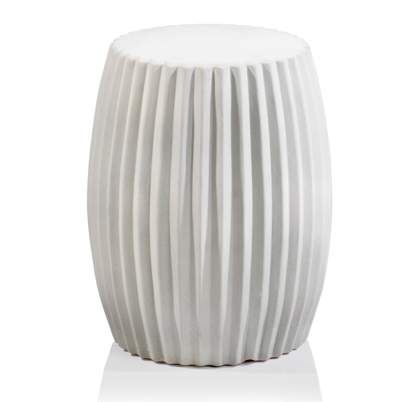 Ribbed Earthenware Stool – Casa Miscellany